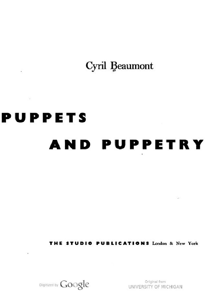 Puppets and Puppetry | PDF | Puppetry | Performing Arts