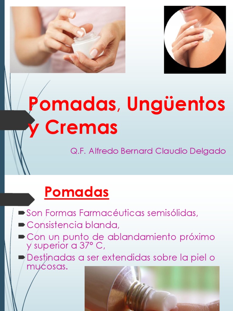Formas farmacéuticas semisólidas: Características, tipos y aplicaciones ...