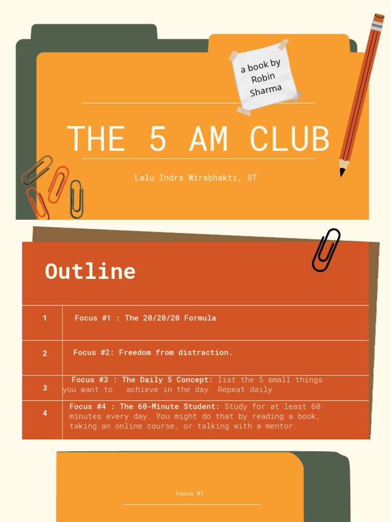 The 5 Am Club | PDF