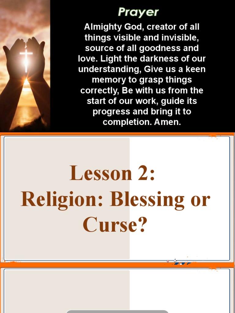 IWRBS Module #2 Religion - Blessing and Curse | PDF | Spirituality ...