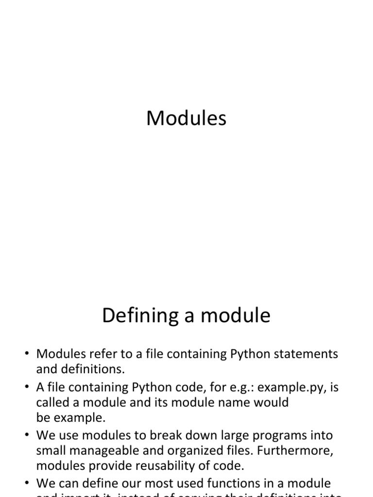 Modules | Download Free PDF | Namespace | Modular Programming