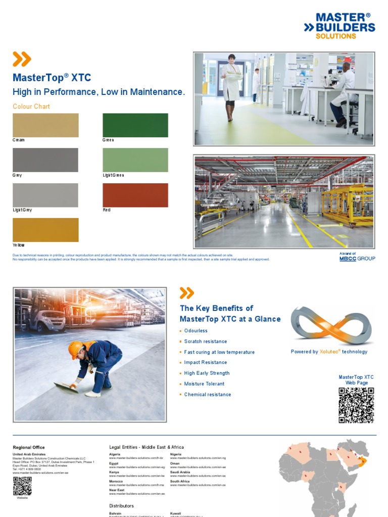 Mastertop XTC - Colour Chart | PDF | United Arab Emirates | Dubai