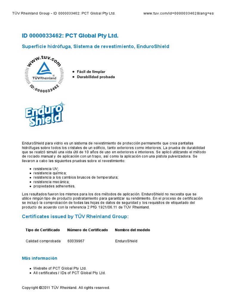 Enduro Shield | PDF | Química