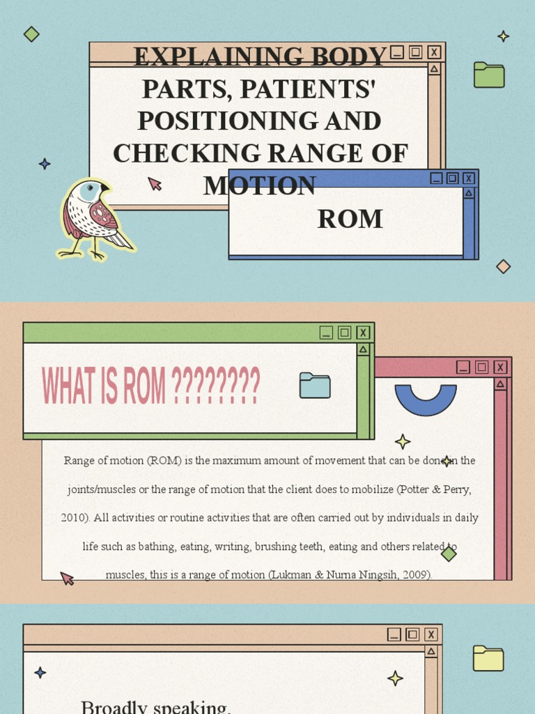 Explaining Body Parts, Patients' Positioning and Checking Range of ...