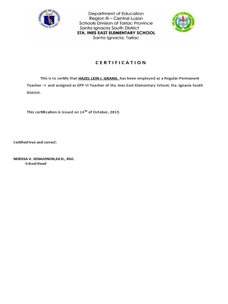 Certification | PDF