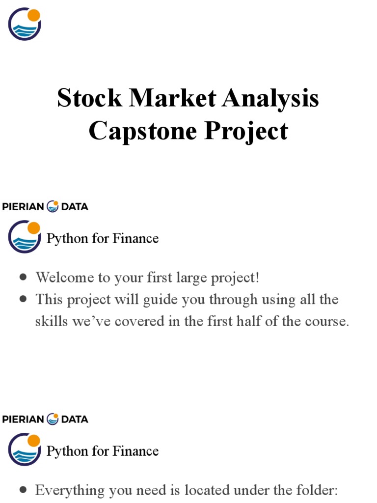 Stock Market Analysis Project | PDF | Stocks | Investing