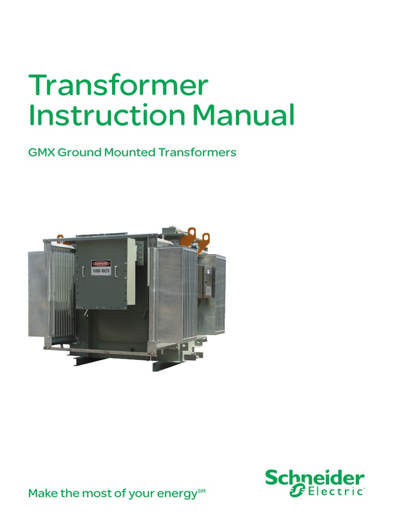 Transformer Instruction Manual: GMX Ground Mounted Transformers | PDF ...