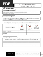 Epp 4 Industrial Arts Mga Kagamitan Sa Pagsusukat | PDF