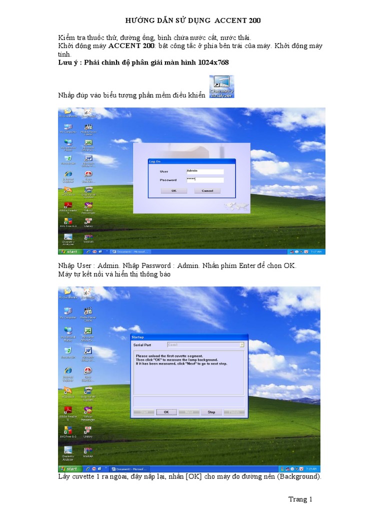 Huong Dan Su Dung Nhanh Accent 200 | PDF