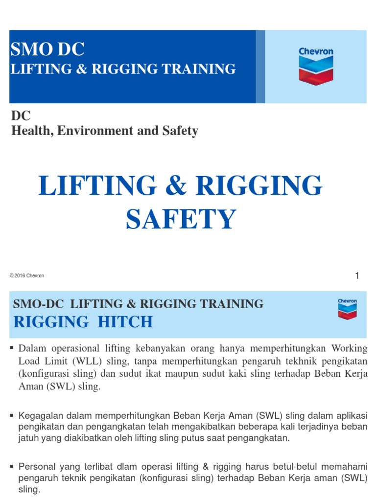 MSW - Lifting Rigging | PDF