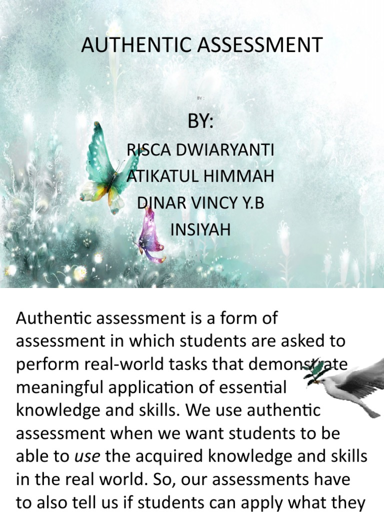 Authentic Assessment | PDF | Educational Assessment | Pedagogy
