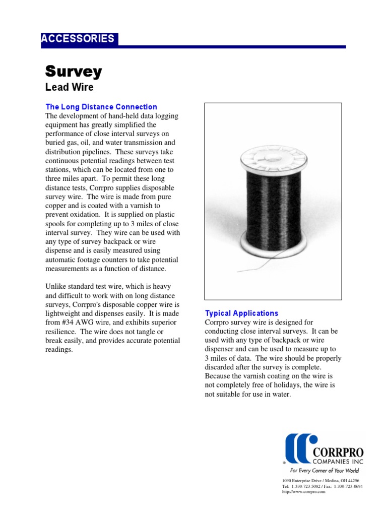 Survey Survey: Lead Wire | PDF | Wire | Copper