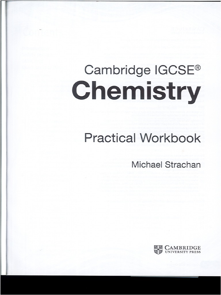 Igcse Chemistry Practical Workbook Full PDF | PDF | Chemical Reactions ...