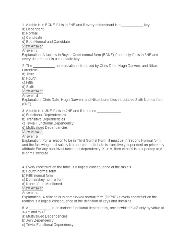 Normalization | PDF | Software Design | Information Science