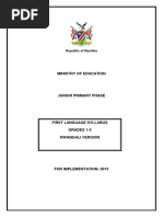 Oshindonga Syllabus Grades 4-7 2024 | PDF