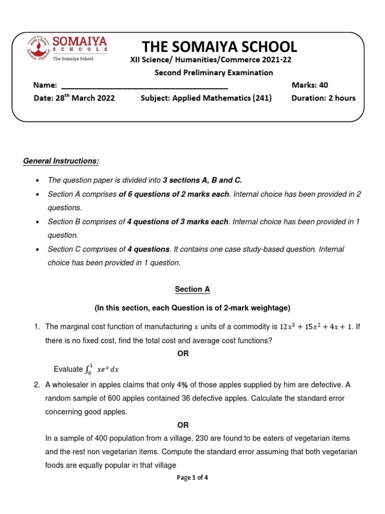 Grade 12 Question Paper 2 Preliminary Examination Applied Math | PDF ...