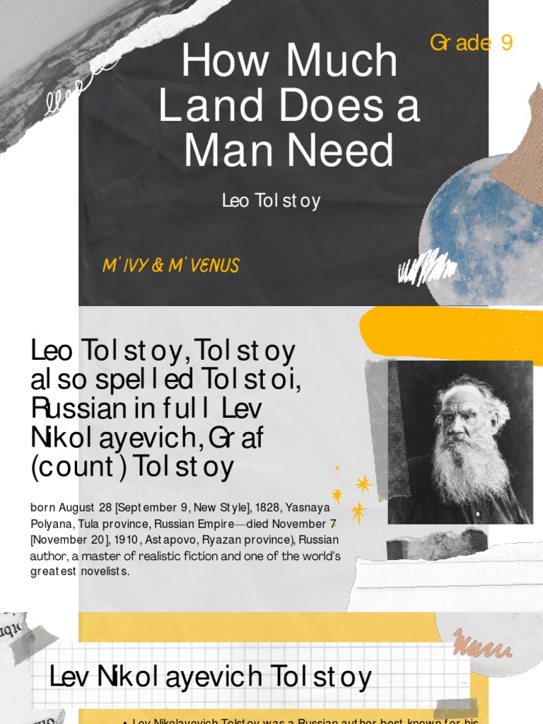 How Much Land Does A Man Need | PDF | Leo Tolstoy