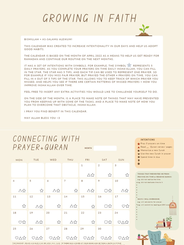 Ramadan Planner - A4 Size PDF | PDF | Prayer | Prophets And Messengers ...
