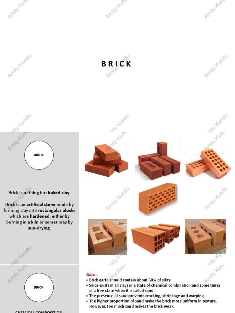 Lecture 1, 2 and 3 - Brick - WM | PDF | Brick | Masonry