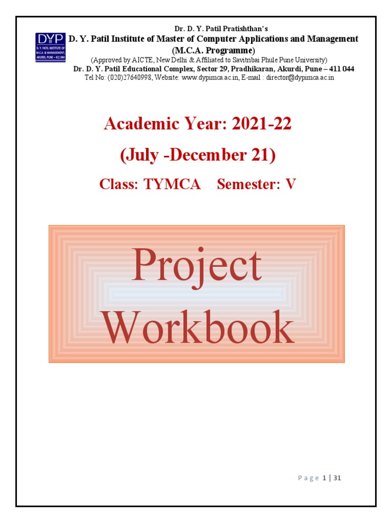 Sem VI - Mini Project Workbook | PDF | Computer Science | Software ...