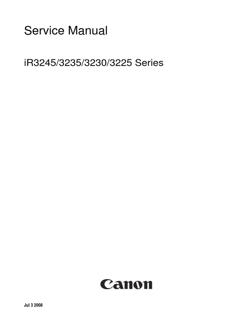Canon Ir3245 - 3235 - 3230 - 3225 Series-Sm | PDF | Image Scanner ...