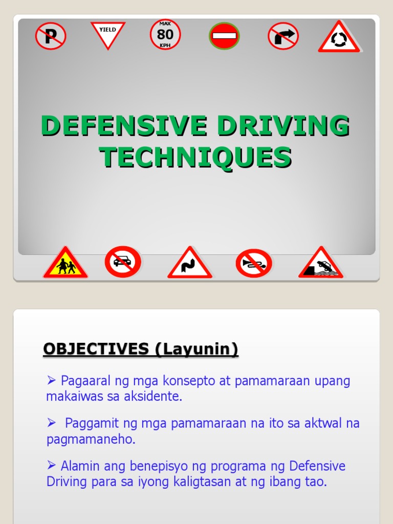 Defensive Driving | PDF | Traffic | Seat Belt