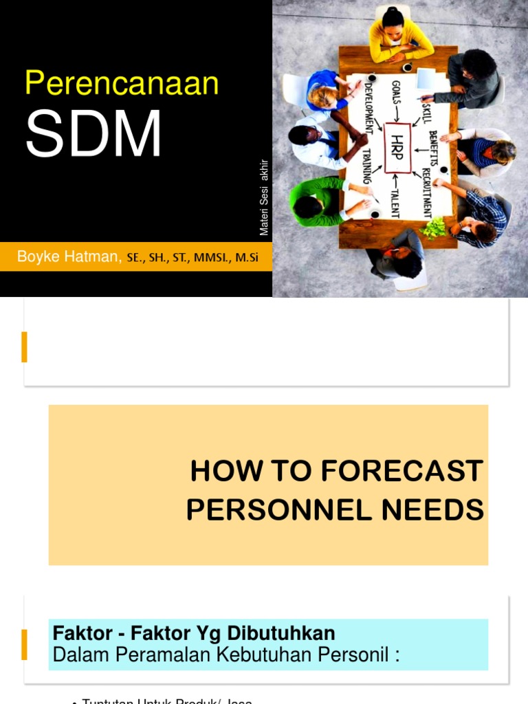 Perencanaan Kebutuhan SDM dan Forecasting | PDF | Karier & Perkembangan ...