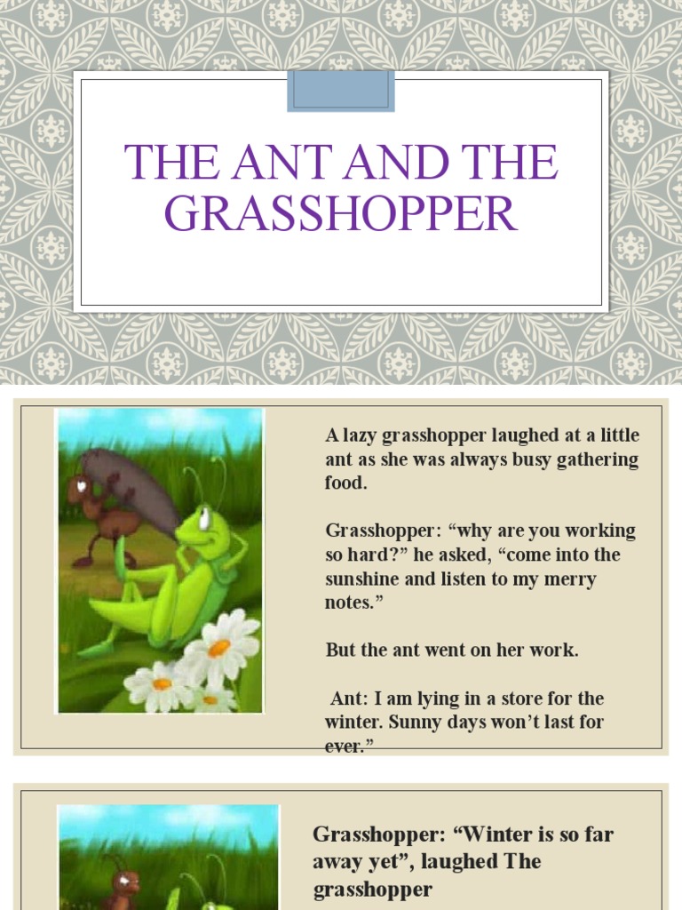 The Ant and The Grasshopper | PDF