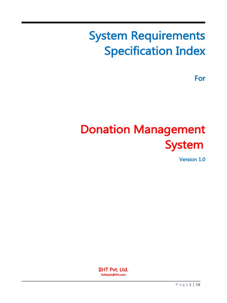 Donation Management System Template | PDF | Class (Computer Programming ...