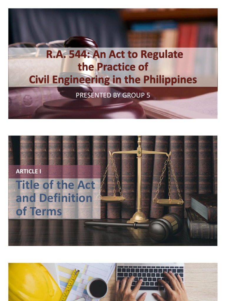 Ra 544 | PDF | Engineer | Licensure