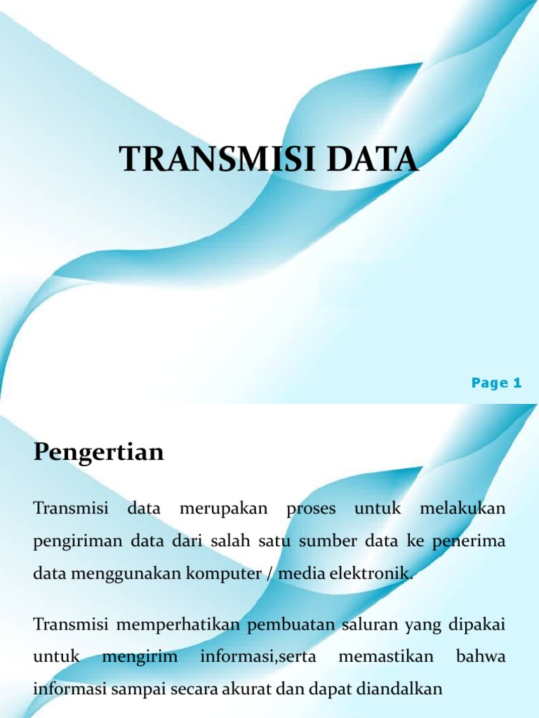 Jenis dan Jalur Transmisi Data | PDF
