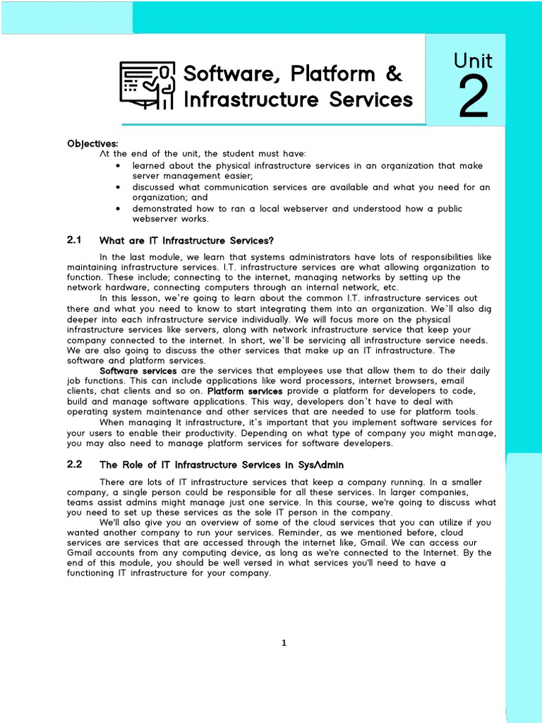 CIT 218-Systems Administration and Maintenance - Unit 2 | PDF | World Wide Web | Internet & Web