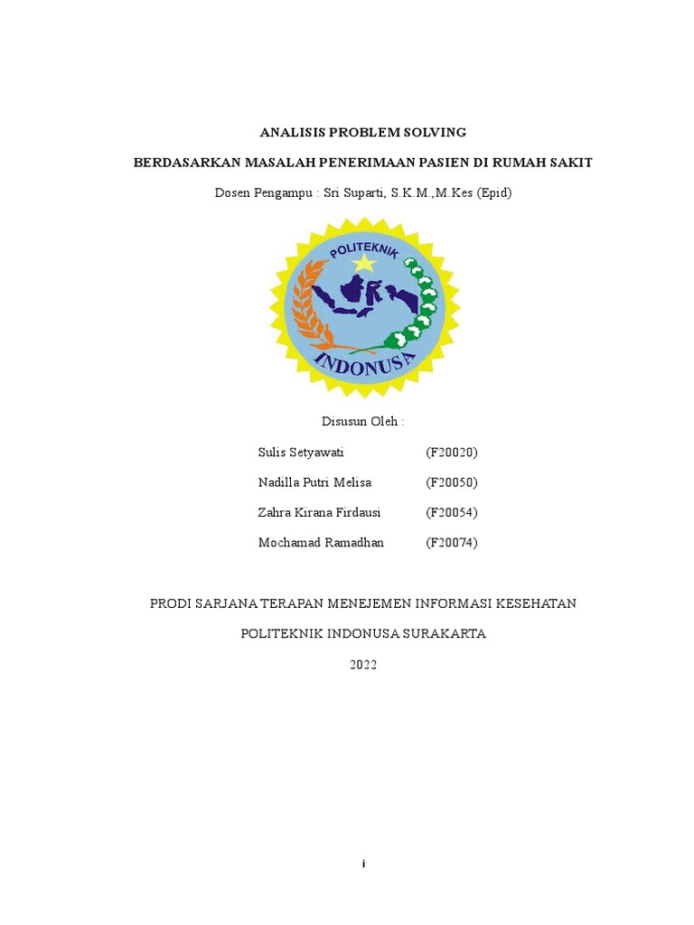 Makalah Analisis Problem Solving Kel-1 | PDF