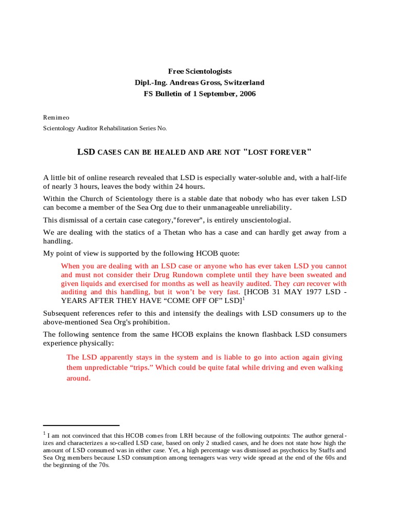 FSB 20060901 LSD Cases Can Be Healed and Are Not Lost Forever | PDF ...