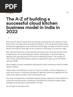 Cloud Kitchen Project | PDF | Cloud Computing | Point Of Sale