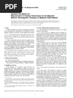 ASTM B487: Coating Thickness Measurement | PDF | Optics | Materials Science