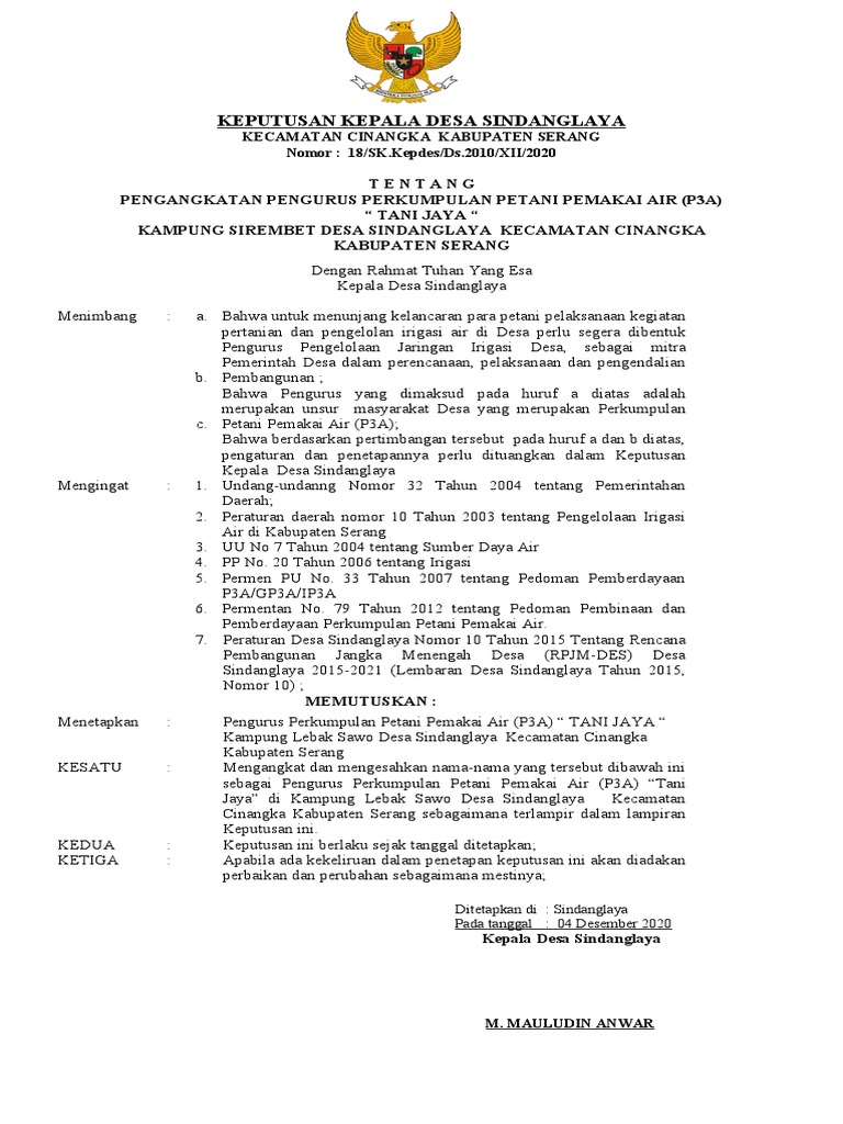 SK Kep Des P3a | PDF