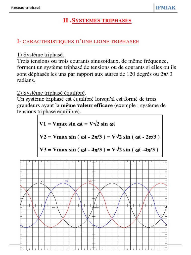 4 - Reseau Triphase | PDF | Puissance apparente | Puissance (physique)