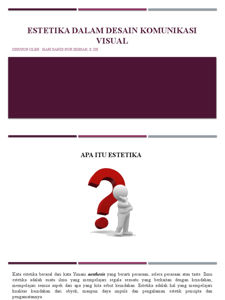 Estetika dalam Desain Komunikasi Visual | PDF | Karier & Perkembangan ...
