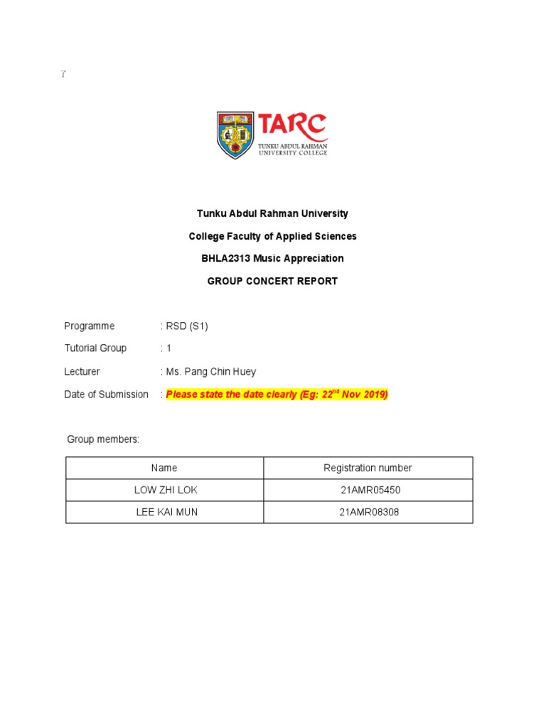 BHAL2313 Music Appreciation Concert Report - 2022 | PDF | Orchestras ...