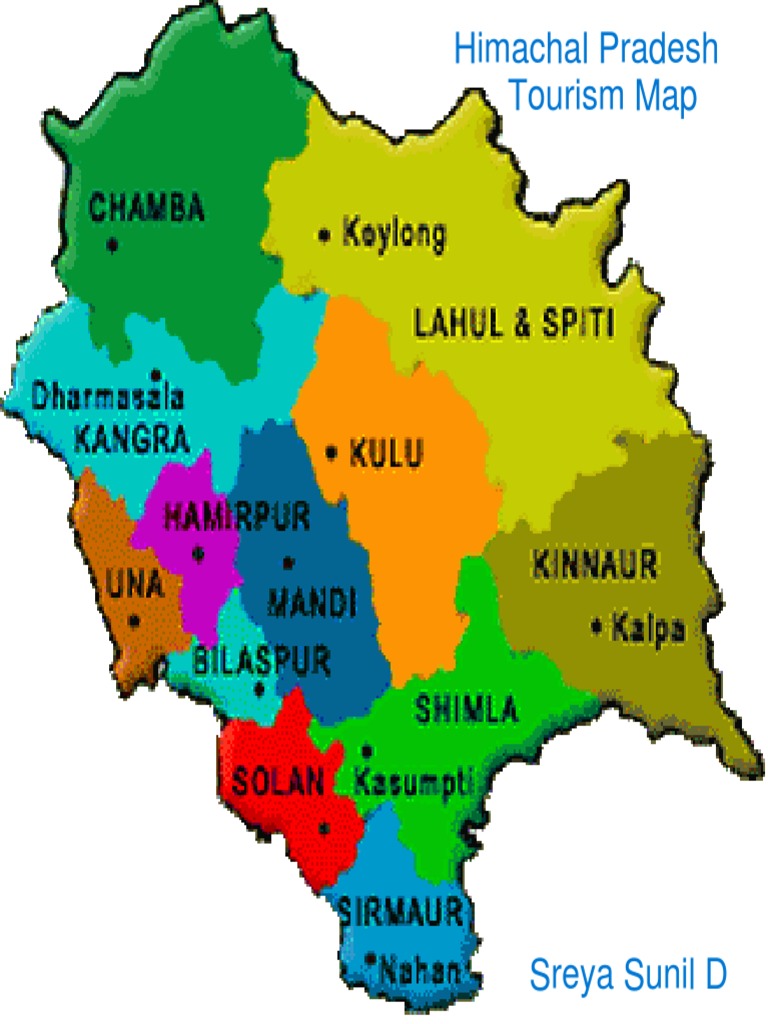 Himachal Tourism Map | PDF