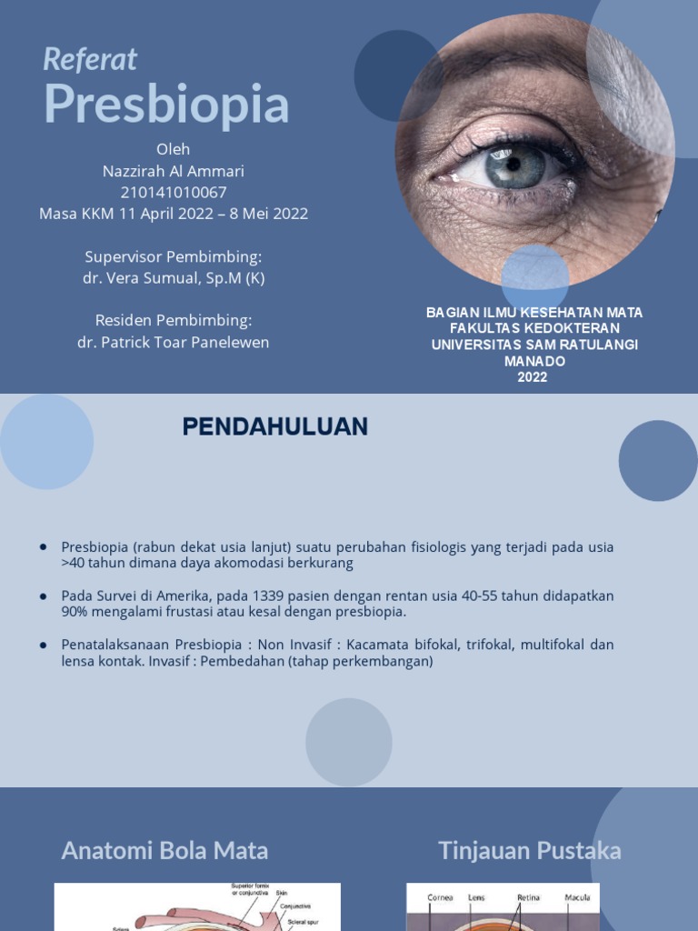 Referat Presbiopia | PDF