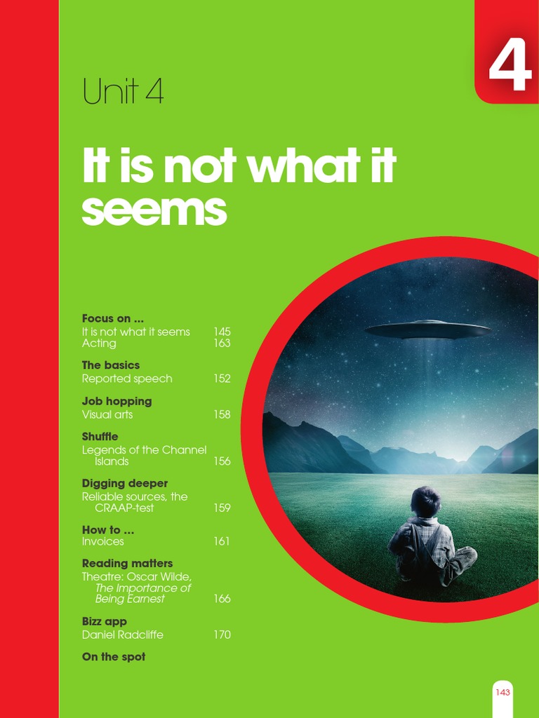 Unit 4: It Is Not What It Seems | PDF | Yeti