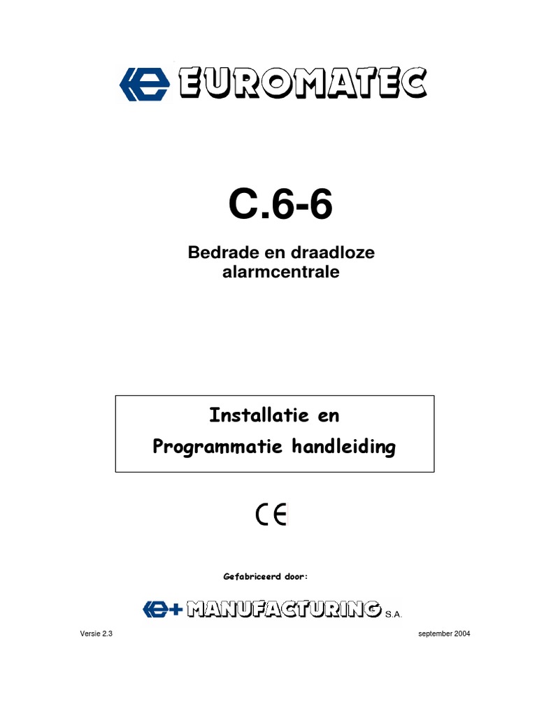 Installatiehandleiding C6.6 | PDF