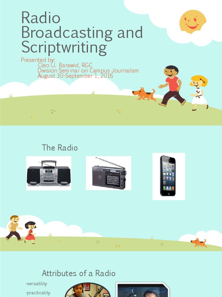 Radio Broadcasting and Scriptwriting | PDF | News | Communication