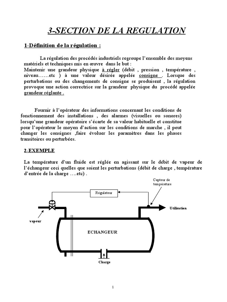 Définition et Types de Régulation | PDF | Automatisation | Électrotechnique