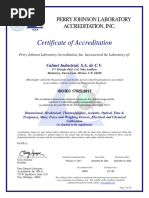 Calibration Certificate Template | PDF