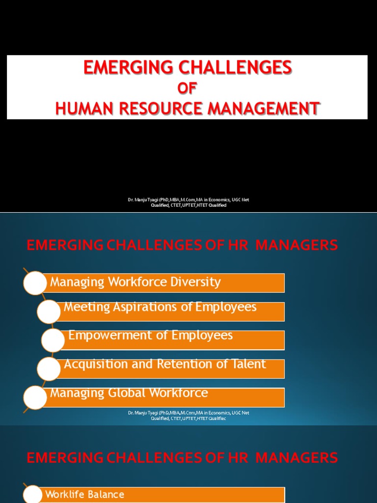 Emerging Challenges of HRM-1 | PDF | Empowerment | Employment