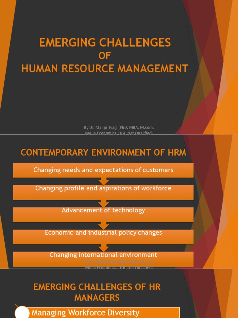 Emerging Challenges of HRM | PDF | Empowerment | Employment
