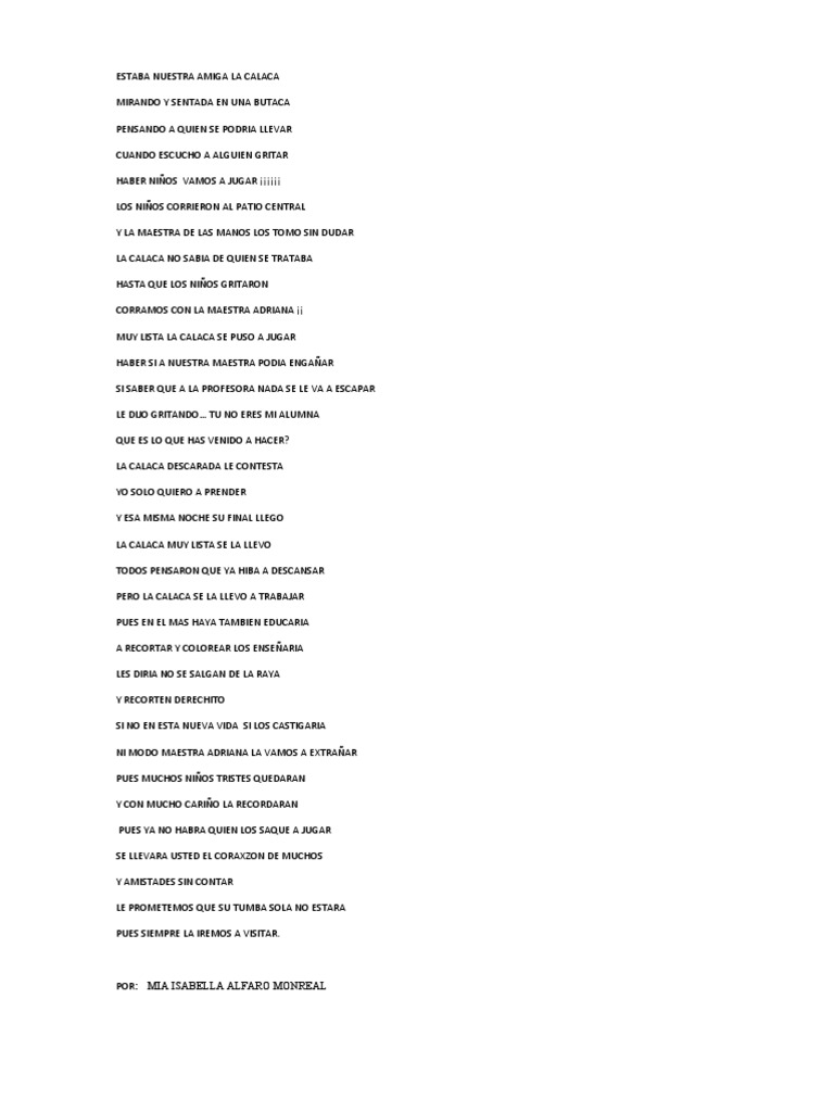 Estaba Nuestra Amiga La Calaca | PDF | Religión y espiritualidad